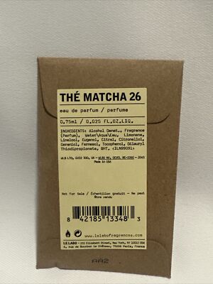 Le Labo Thé The Matcha 26 Eau de Parfum Sample Vial 0.025oz/0.75mL New ...