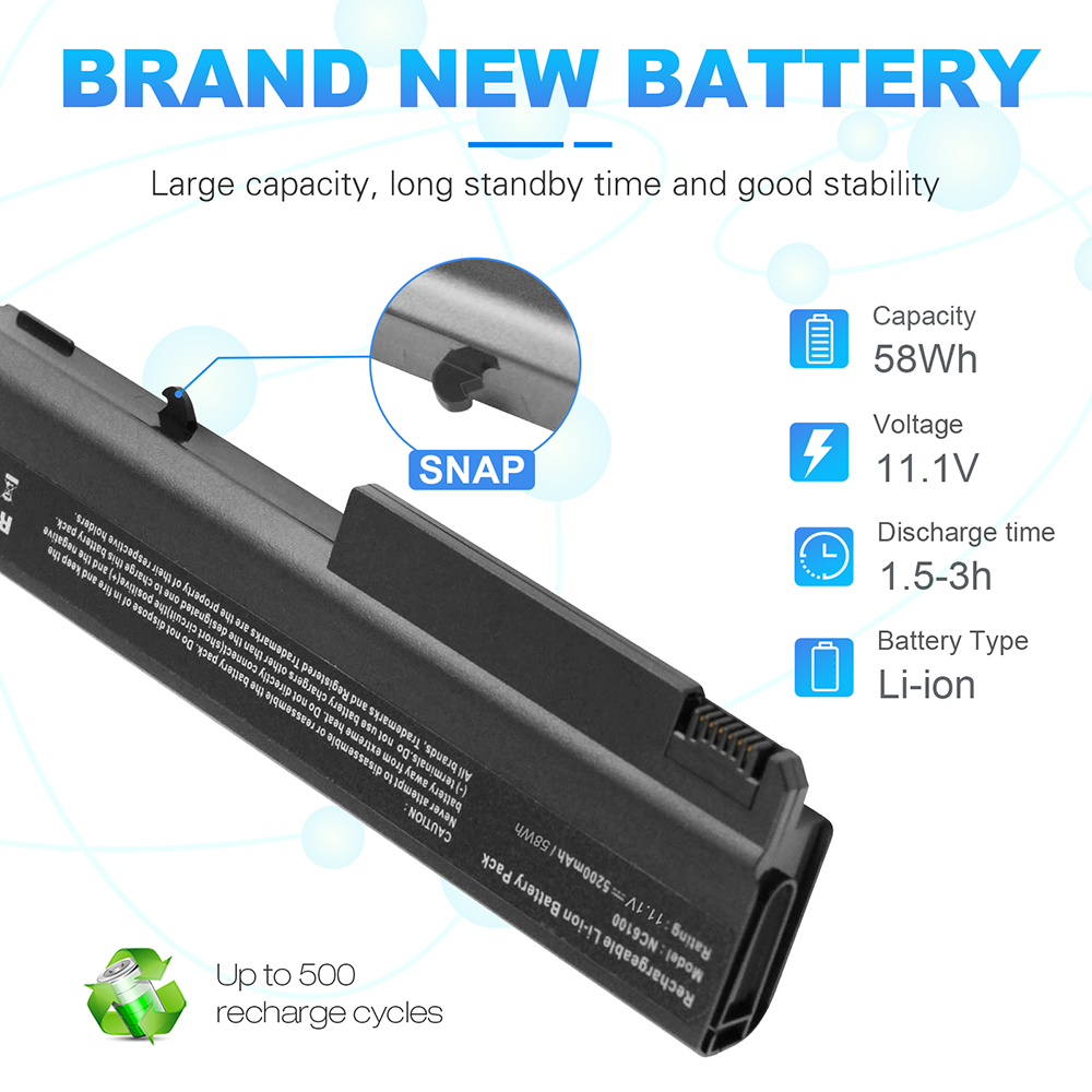 NC6100 Laptop Battery for HP Compaq 6510b 6515b 6710b 6710s 6715s 6715b ...
