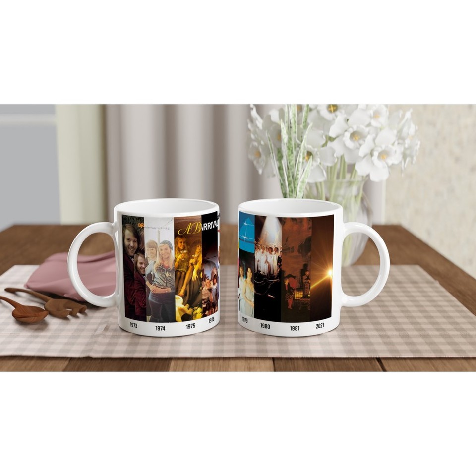 ABBA Discography Mug - Featuring All Their Studio Albums - Christmas ...