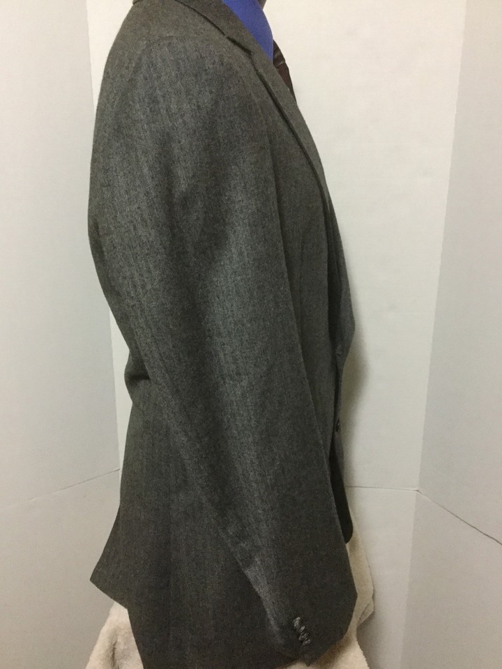 Austin Reed Mens 42R Blazer Wool Gray Tweed 2 Button Sport Suit Coat | eBay