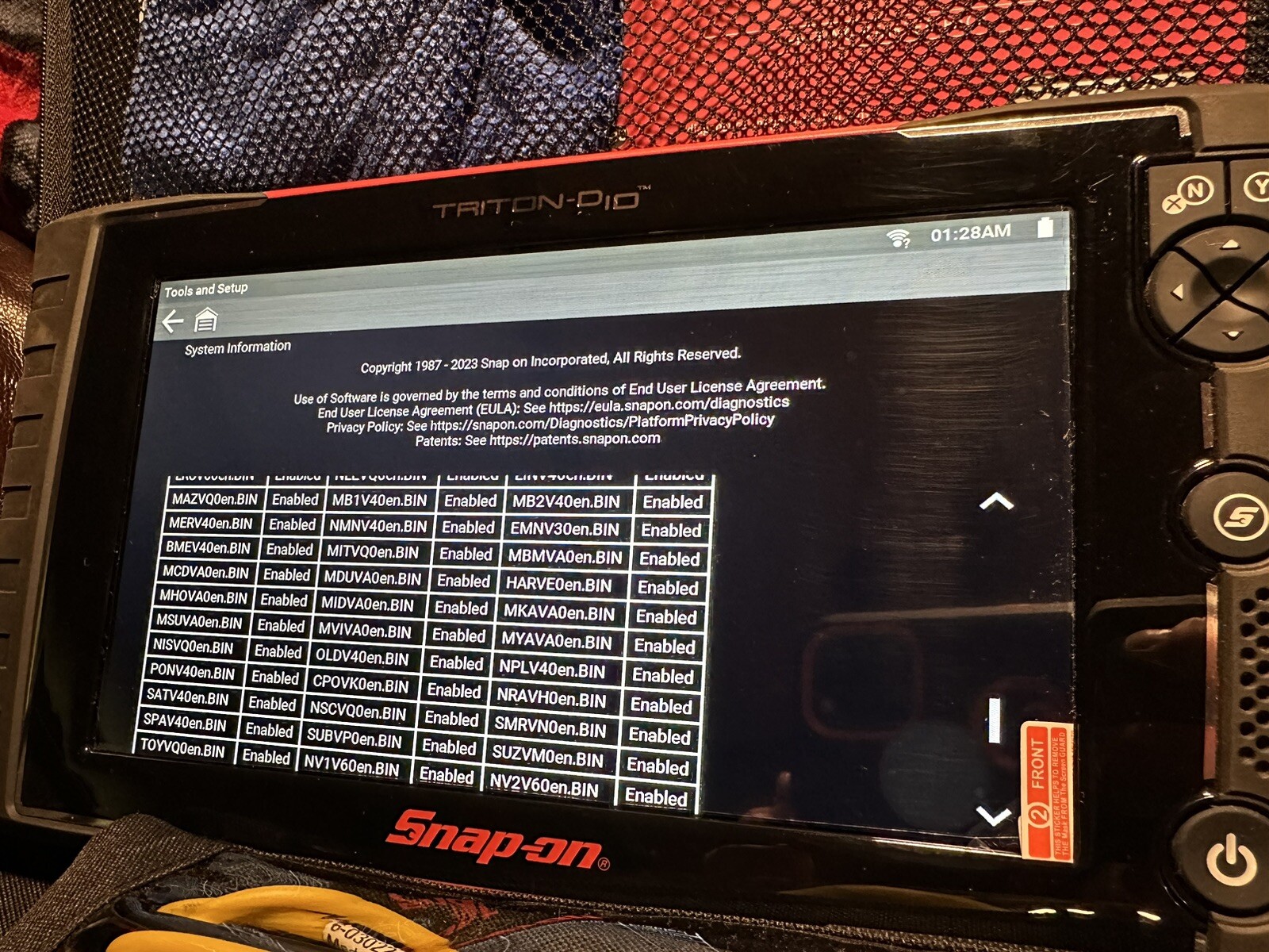 2023 Snap-on EEMS344 Triton D10 Scanner Scope SNAP-ON DIAGNOSTIC 23.2 ...