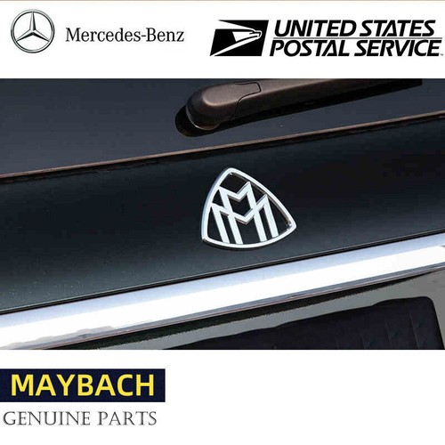 Gloss Black For Mercedes-Benz Maybach Trunk Emblem Rear Badge Standing ...