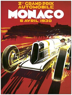8078.Decoration Poster.Home Room wall art design.Monaco Grand Prix car ...