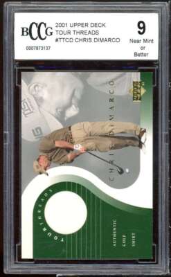 Chris Dimarco Golf Card 2001 Upper Deck Tour Threads #ttcd BGS BCCG 9 ...