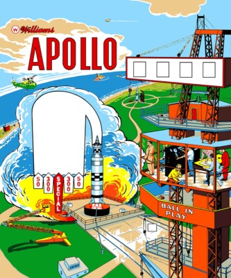 Williams Apollo Pinball Machine Drop In Replacement Backglass | eBay
