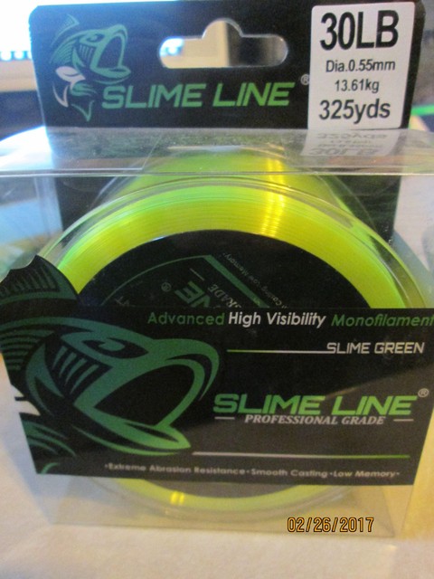 NEW Catch The Fever SLIME LINE 30# 325 yd Mono Fishing Line SLIME GREEN ...