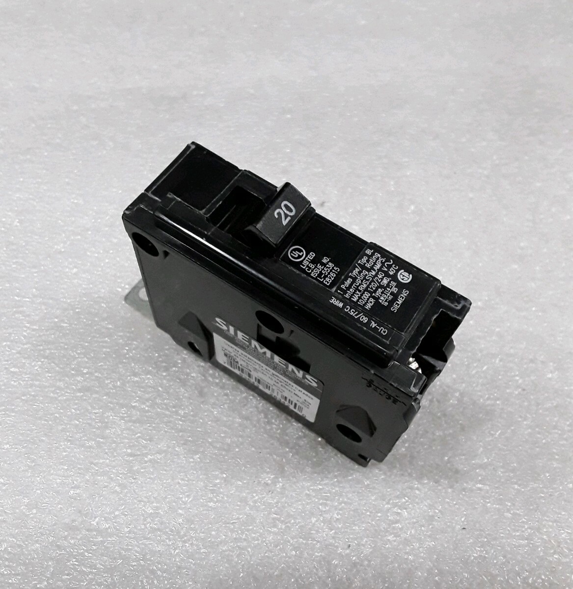 B120 SIEMENS ITE TYPE BL 1 POLE 20 AMP 240V (2 YEAR WARRANTY) | eBay