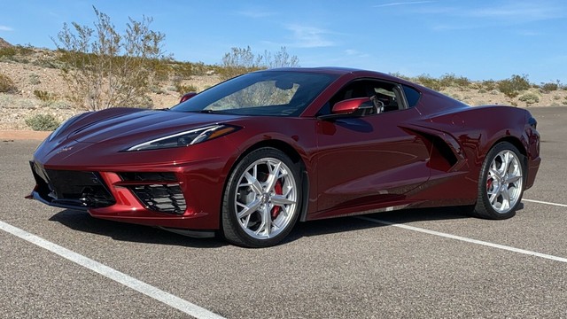 2020 CORVETTE Front Profile Dark Maroon 24X36 inch poster, sports car ...