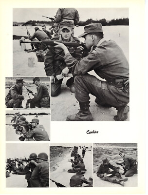 1950 Vintage Print Army Fort Ord 6th Infantry Training M1 Carbine Rifle ...