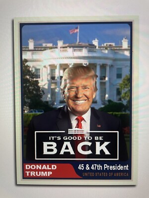 Donald Trump 2024 Custom ACEO Card MAGA It’s Good To Be Back | eBay