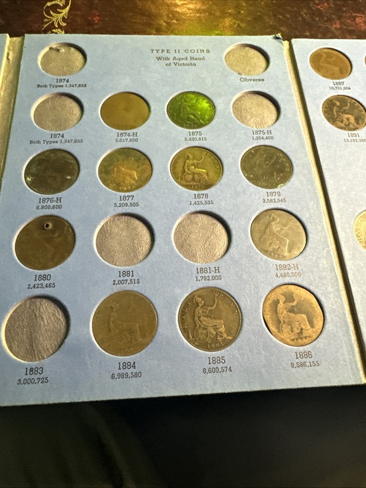 Half Penny Collection 1860-1901 Part Complete | eBay UK