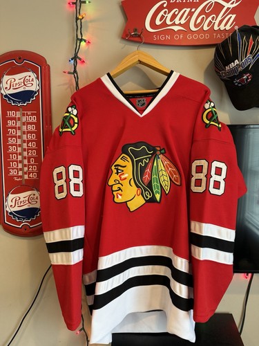 Chicago BLACKHAWKS 2013 Stanley Cup CCM Champions #88 Patrick Kane Mens ...