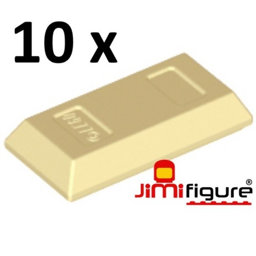 NEW 10 x LEGO Minifigure Ingot Bar Tan 99563 Genuine Bulk Lot Brick ...