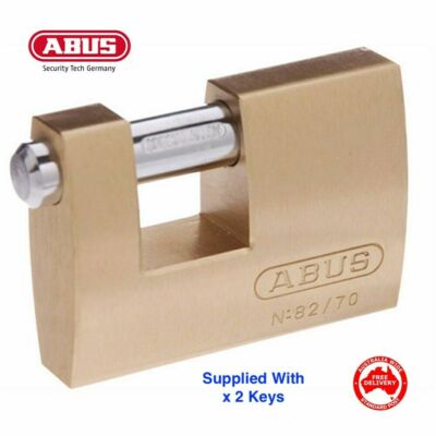 Abus Padlocks-High Security Monoblock Padlock 82/70 -70mm-FREE POST | eBay