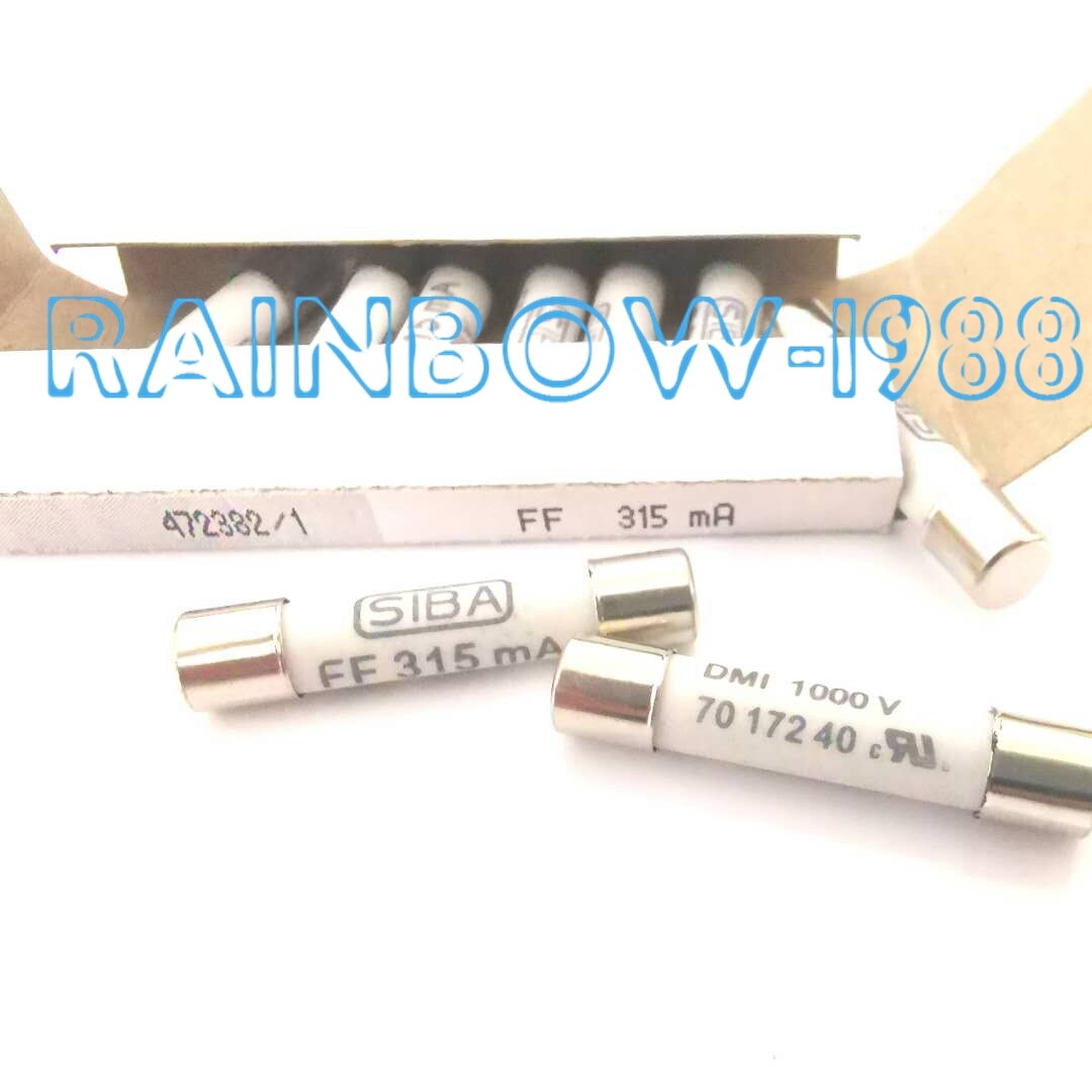 10PC/BOX 6*32 multimeter fuse tube FOR SIBA FF315mA 1000V 7017240 1KV ...