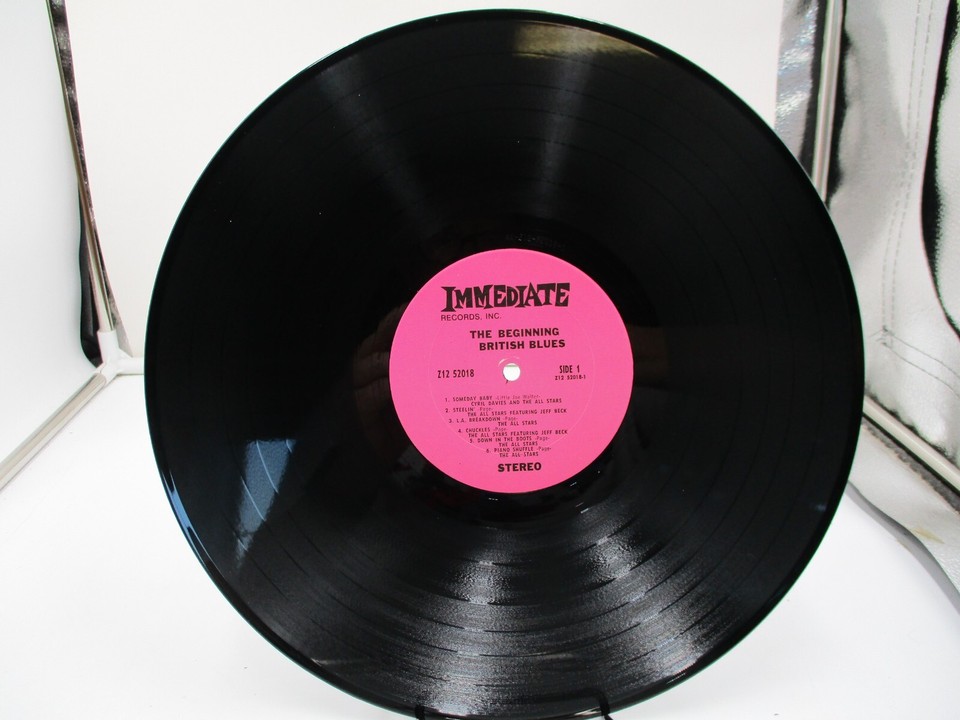 "The Beginning British Blues" LP Record Ultrasonic Clean 1969 Immediate ...