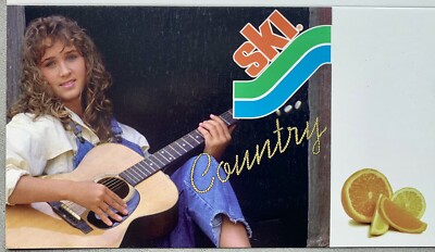 Ski Soda Advertising Sign Store Country Music Beautiful Girl Soft Drink ...