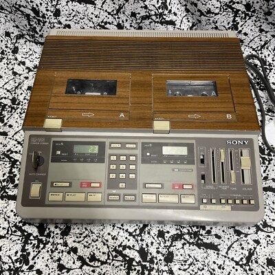 Sony Confer-Corder BM-246 Transcriber Recorder with Key Woodgrain Turns ...