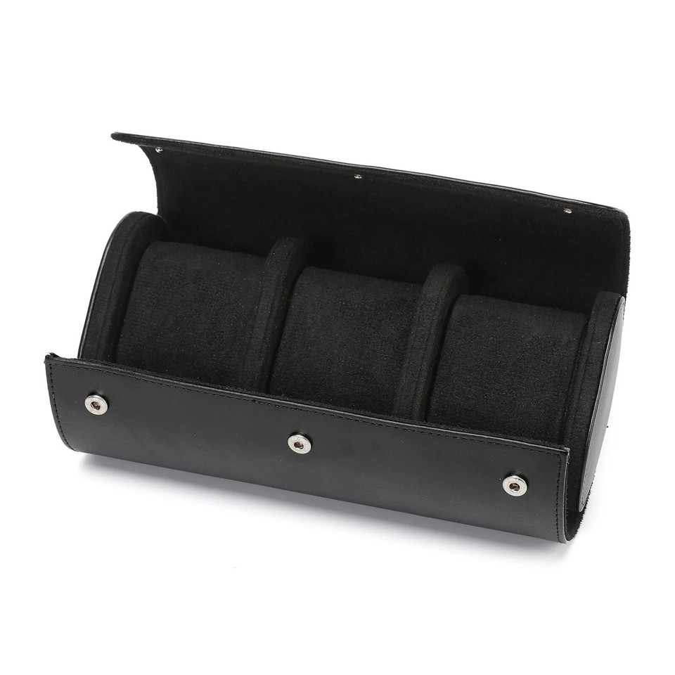 Watch Roll Display Box Leather Travel Case Wrist Watches 1-3-Slot ...