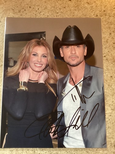 Tim McGraw Faith Hill autograph Photo COA | eBay