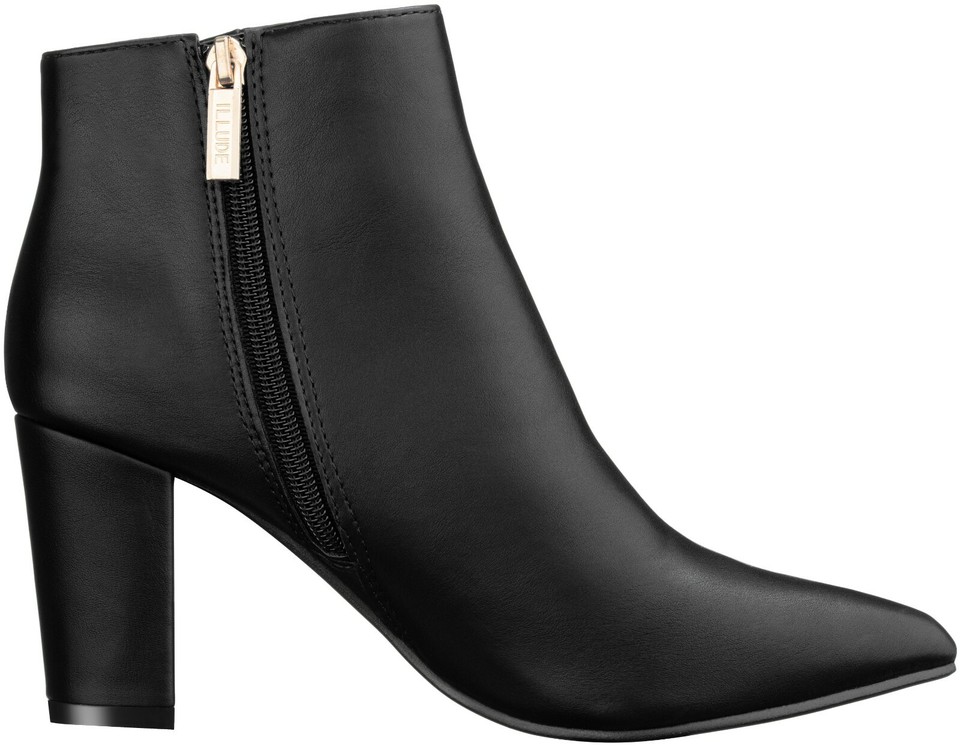 [NEW] ILLUDE Women's Fashion Ankle Boots Chunky Block Heel Pointed Toe ...
