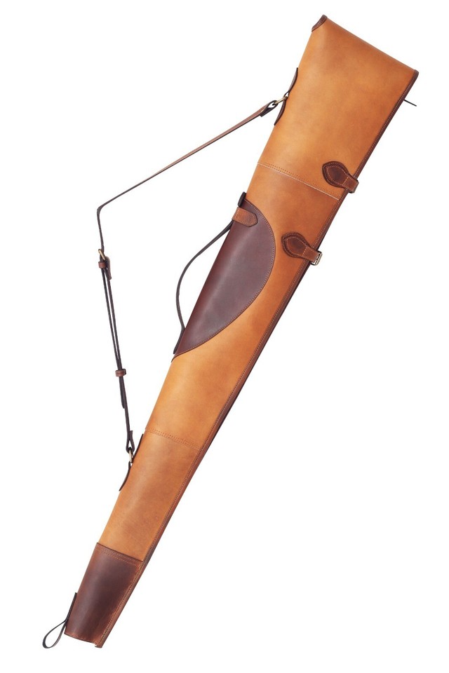 Genuine Leather Gun Slip Bag Hunting Shotgun Slip Shooting Padded Carry ...