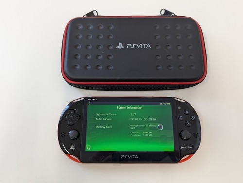 E405 SC Sony PS Vita PCH-2000 console Black/Red PSV JAPAN USED | eBay