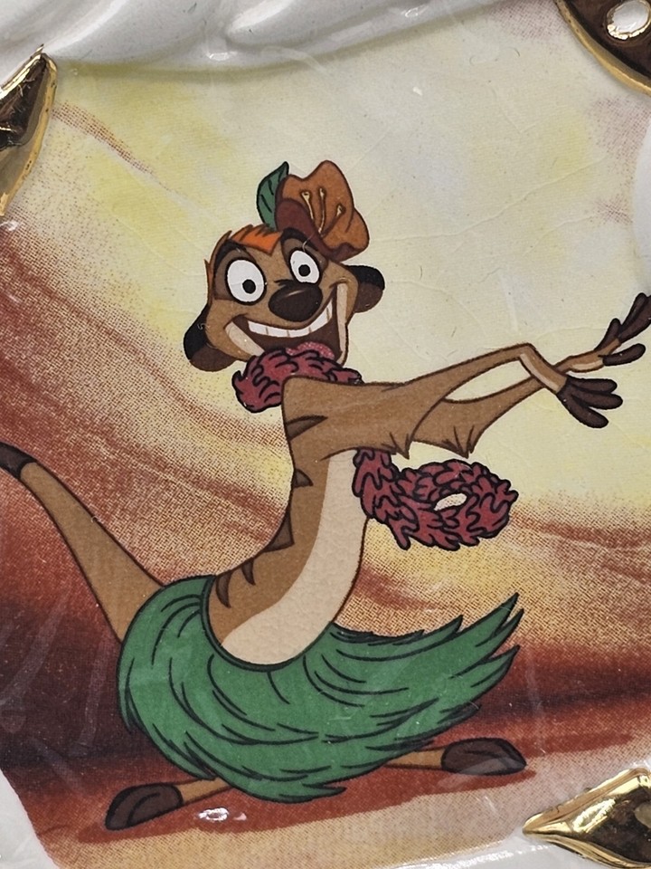 Walt Disney Classics The Lion King "Luau" Timon Ornament Figurine w/COA ...