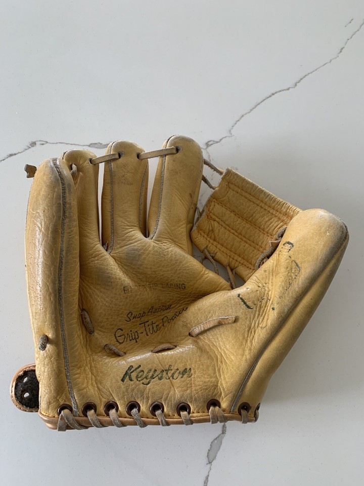 Vintage Keyston Bros. Leather Youth Left Hand Baseball Mitt | eBay