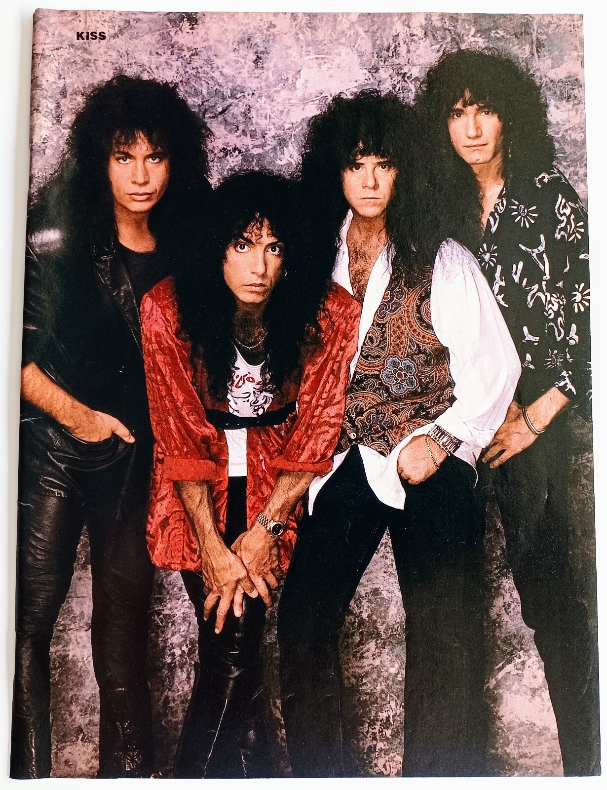 KISS~PAUL STANLEY/GENE SIMMONS/BRUCE KULICK/ERIC CARR~1988 MAGAZINE ...