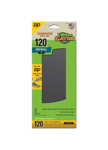 Gator Precut Drywall Sanding Screen Fine 120 -Grit Sheet Sandpaper for ...