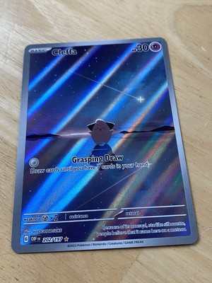 Pokémon TCG Cleffa SIR Sv03: Obsidian Flames 202/197 Holo Illustration ...