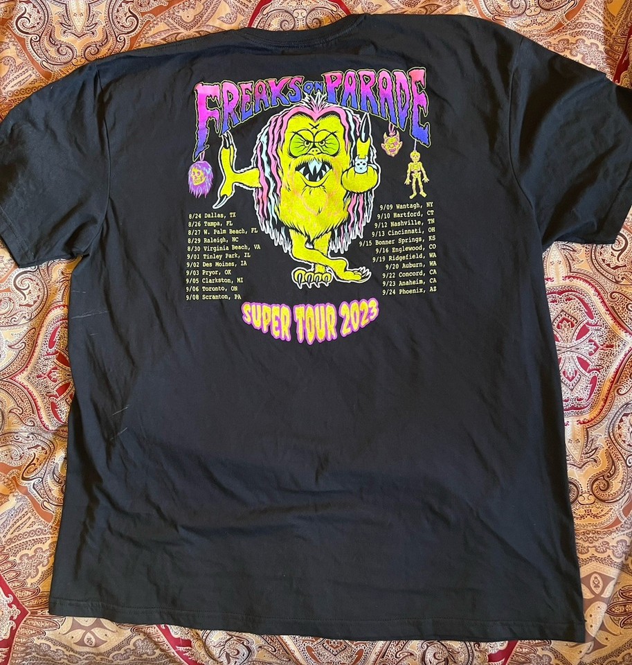 Rob Zombie Shirt Mens 2XL Freaks On Parade Concert Band Tour 2023 ...