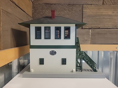 O Scale MTH NEW YORK CENTRAL SWITCH TOWER ILLUMINATED DETAILED INTERIOR ...
