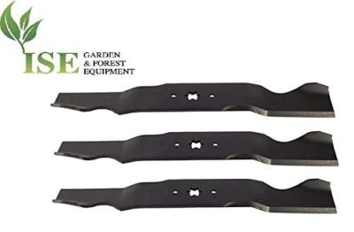 ISE Replacement Set of 3 Lawnmower Blades for Troy Bilt, Replaces Part ...