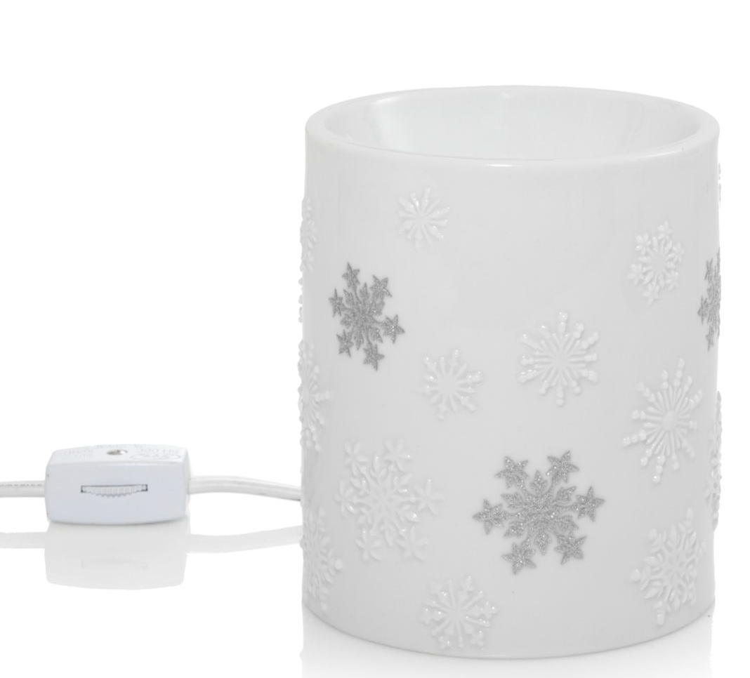 Yankee Candle Electric Wax Warmer Christmas Trees or Snowflake Silver ...