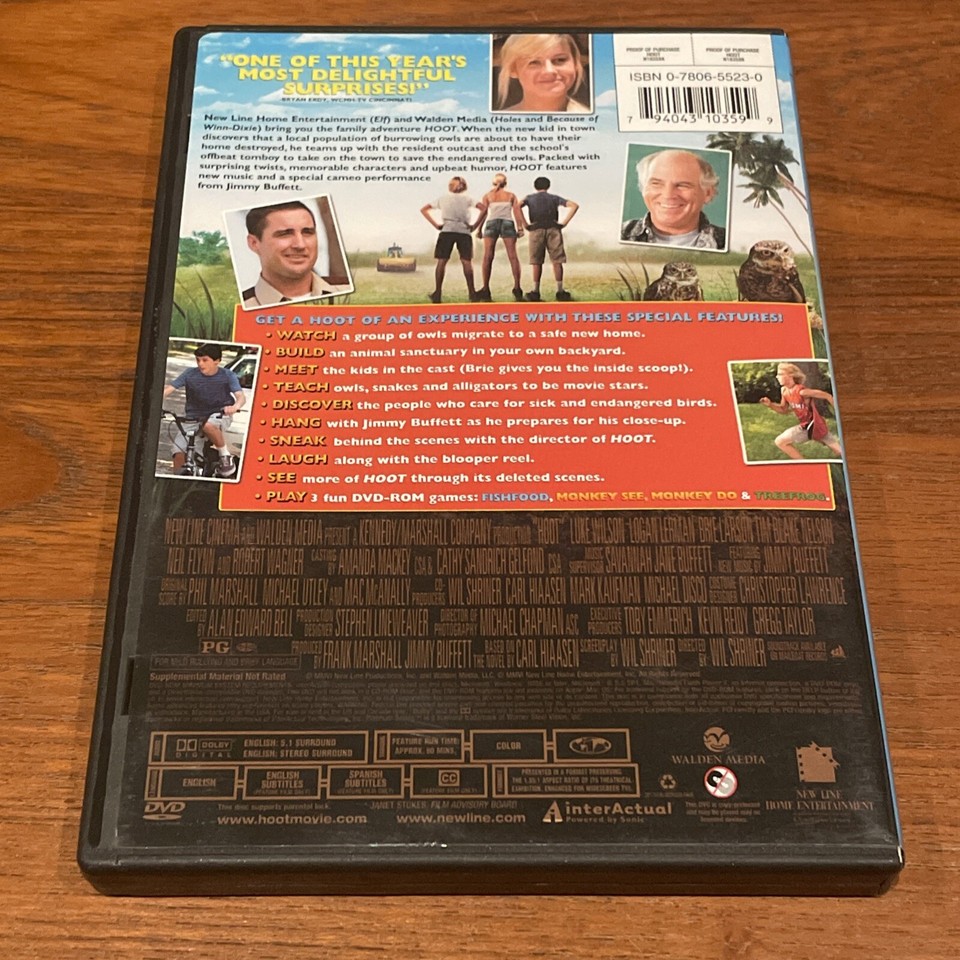 Hoot (DVD, 2006) - Pre-owned - Buy 1, Get 2 50% Off!! 794043103599 | eBay