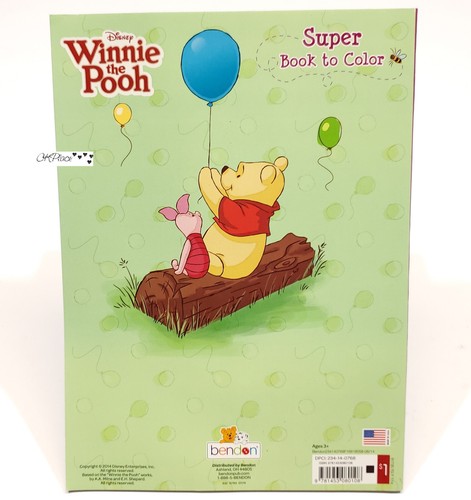 Bendon Disney Winnie The Pooh Coloring Book Fun With Pooh 2014 | eBay