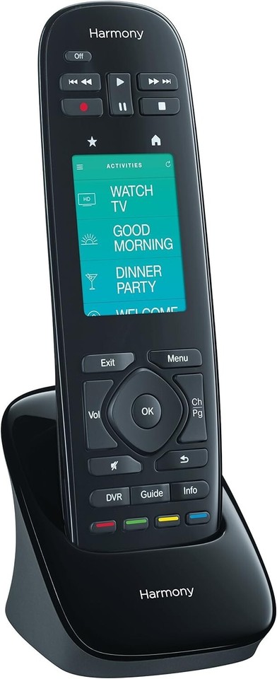 Logitech Harmony Touch Universal Remote with Color Touchscreen - Black ...