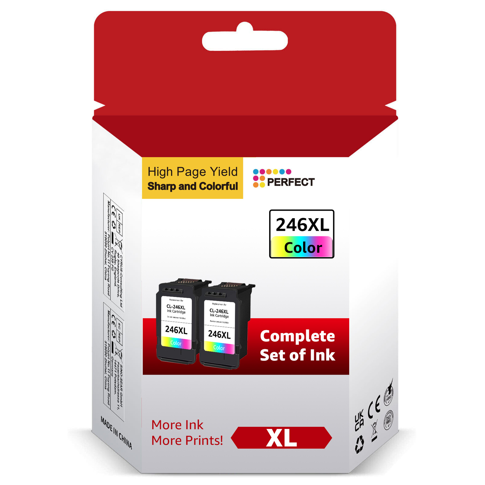 PG-245XL CL-246XL Ink Combo for Canon 245 PIXMA MG2522 MG2520 TS3122 ...