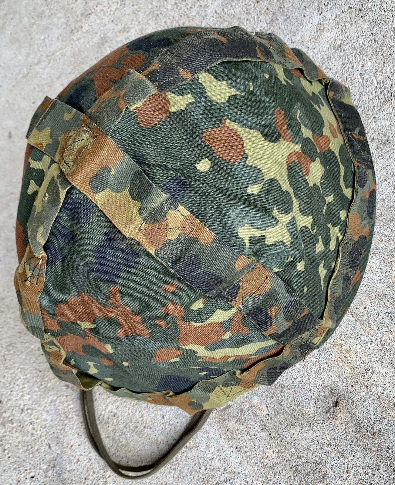 Original West German Army Surplus Flecktarn Camo Helmet Cover Snow ...