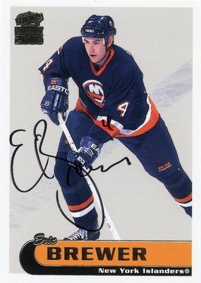 ERIC BREWER ISLANDERS AUTOGRAPH AUTO 99-00 PACIFIC PARAMOUNT #140 * ...
