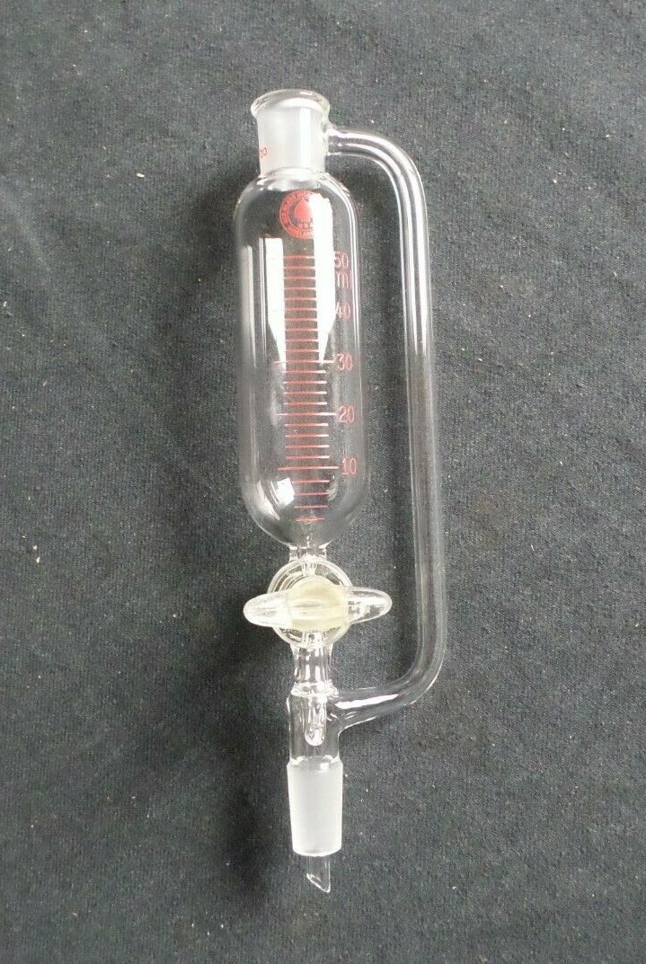 Ace Glass 50mL 14/20 Graduated Addition Funnel, Pressure Equalizing ...