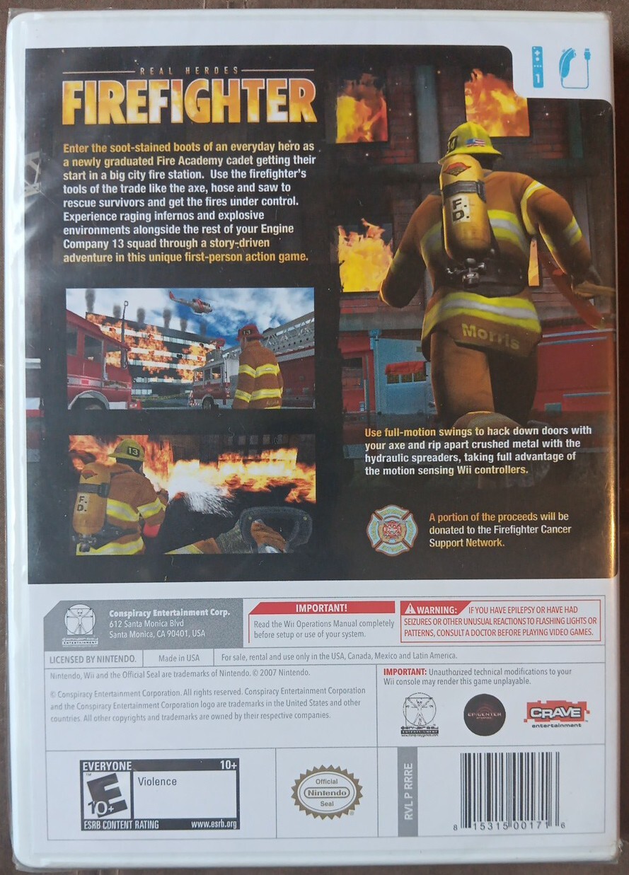 Real Heroes: Firefighter (Nintendo Wii, 2009) for sale online | eBay