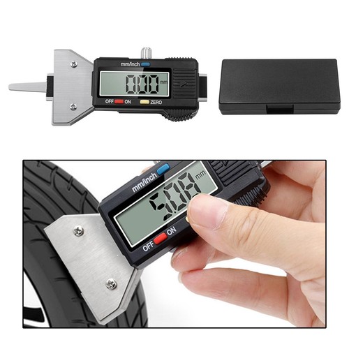 Digital Tyre Depth Gauge Tester Tire Thread Measuring Gauge Tool with ...