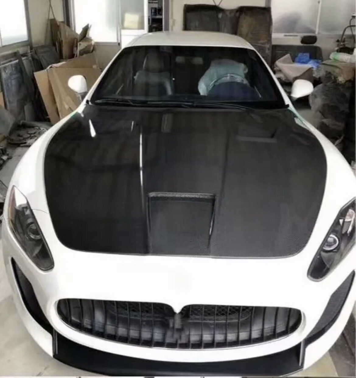 Carbon Fiber Front Hood Bonnet Hoods Bodykits Maserati GranTurismo MC ...