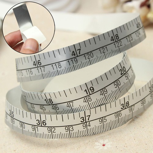 150cm Self Adhesive Measure Tape Vinyl White Ruler K2C1 Best Sticker ...
