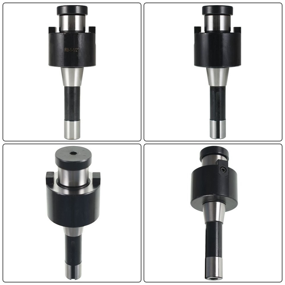 R8 1-1/2" Shank Shell Milling Arbor Adapter Holder For Bridgeport Type ...