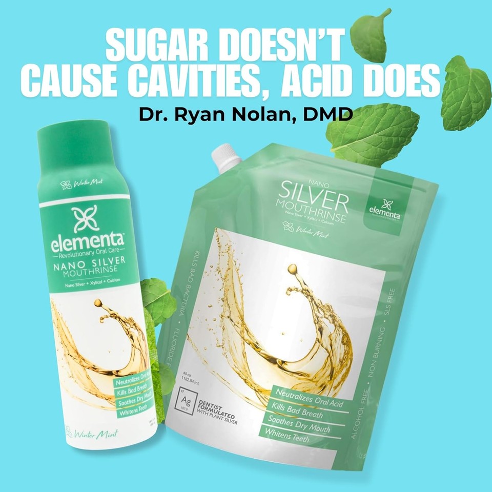 Elementa Silver - Adult Mouth Rinse 20 fl oz. - Wintermint | eBay