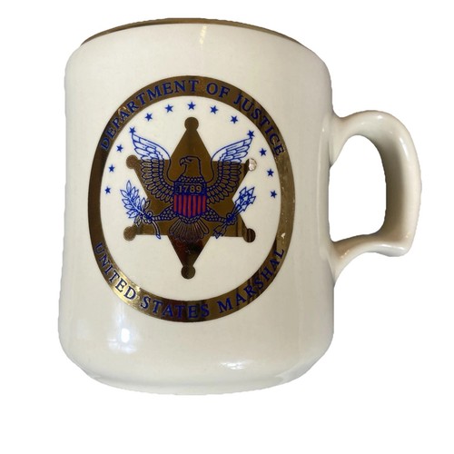 Department of Justice US Marshal Coffee Mug WCBunting Ohio USA Thick ...